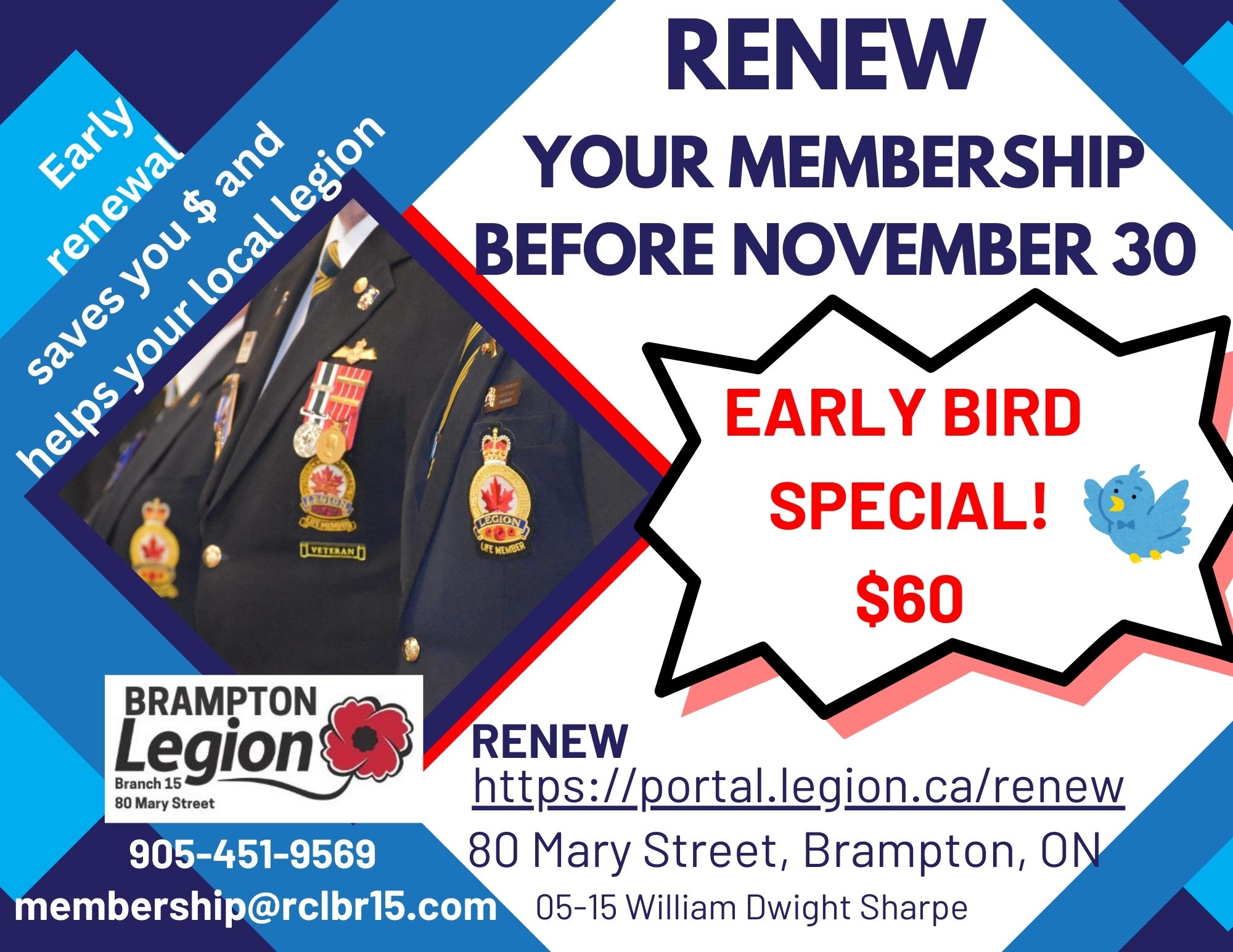 Royal Canadian Legion Branch 15 – Brampton Legion